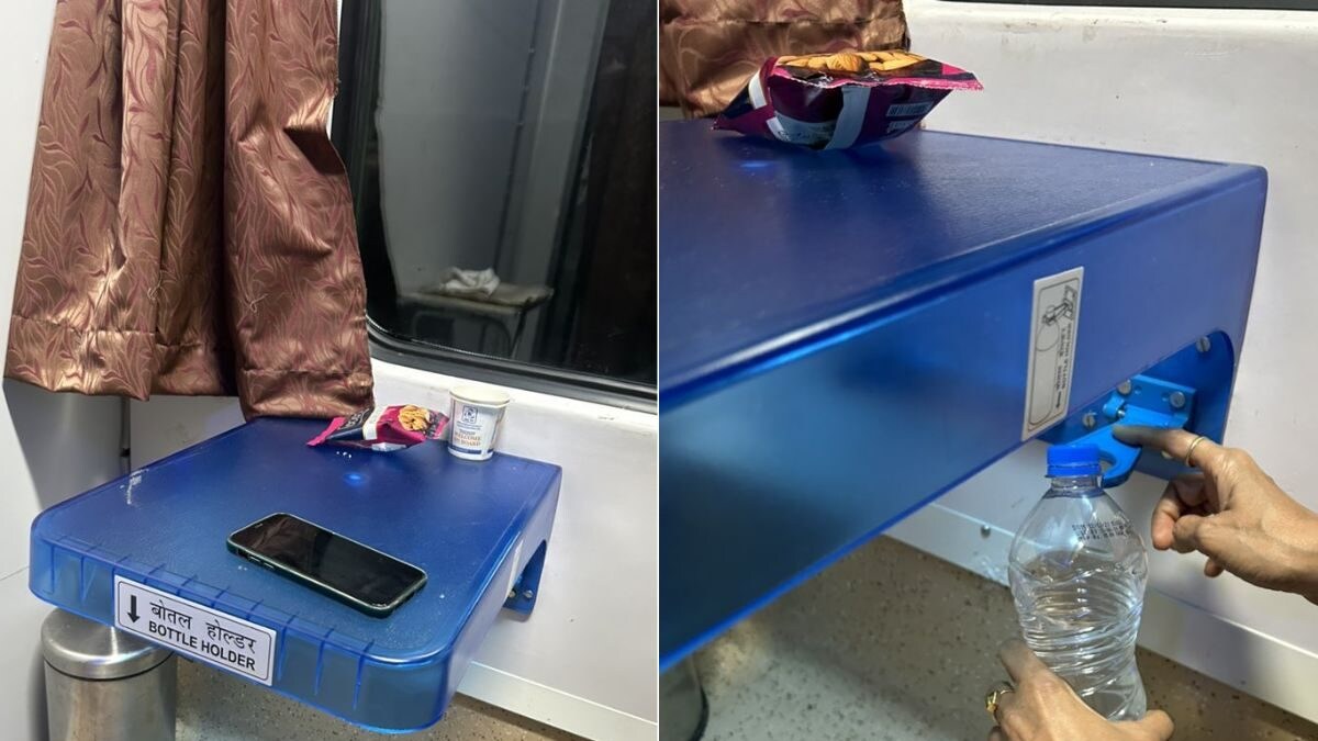 Man Criticises Indian Railways For 'Poorly-built' Water Bottle Holders in Viral Post - News18