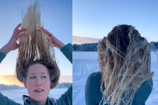 Watch: Woman’s Hair Freezes As She Steps Outside In -30 Degree Celsius ...