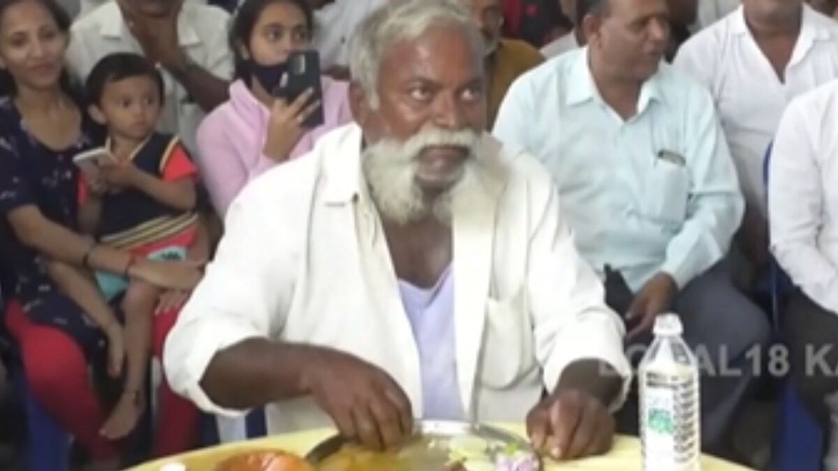 62-year-old Mandya Man Wins Ragi Mudde Eating Contest - News18