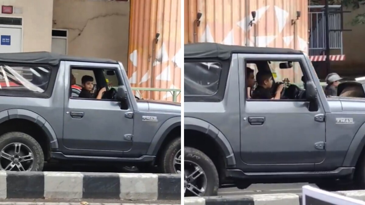Little Boy Behind The Wheels Of Mahindra Thar In Bengaluru Triggers ...