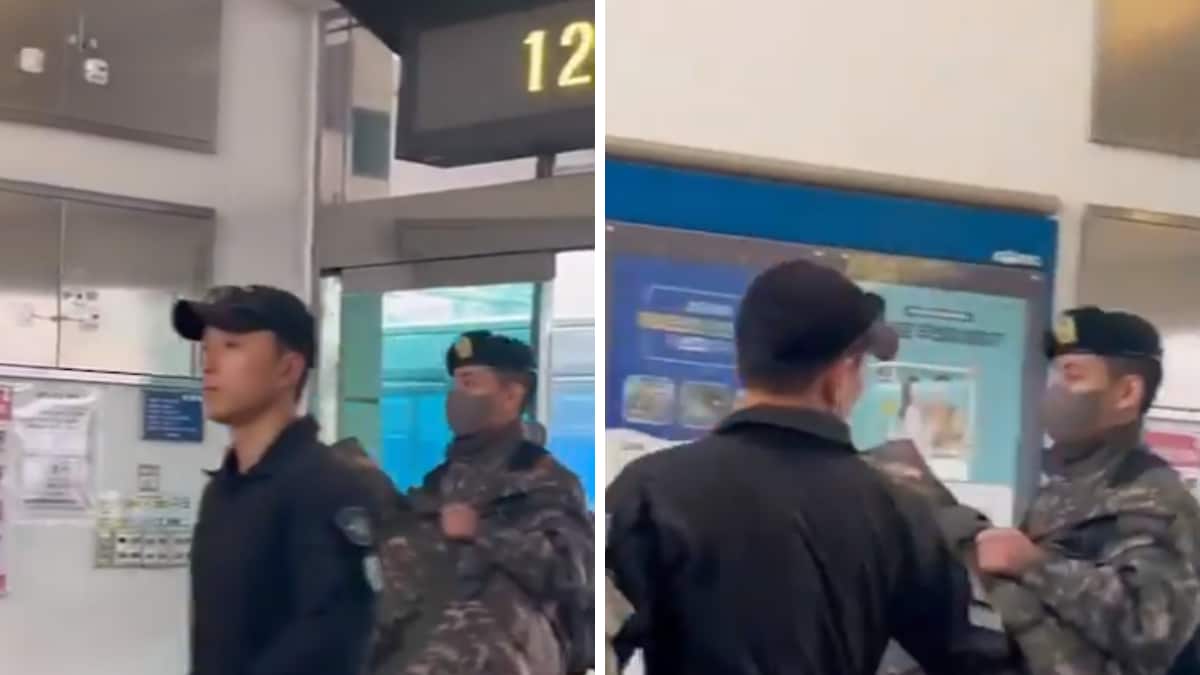 BTS' V Begins Training For Anti-Terrorism Unit, Clicked At Army ...