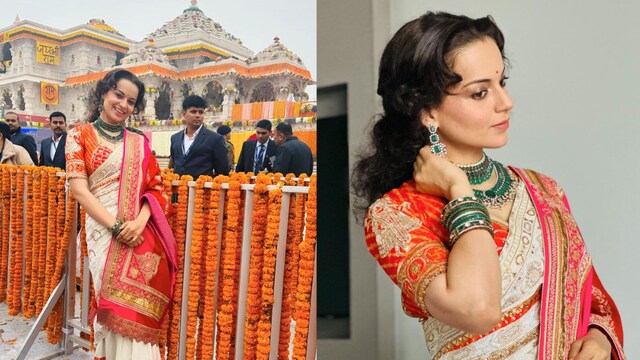 Kangana Ranaut’s Kanchuli Features Lord Krishna Motif Holding A Garland ...
