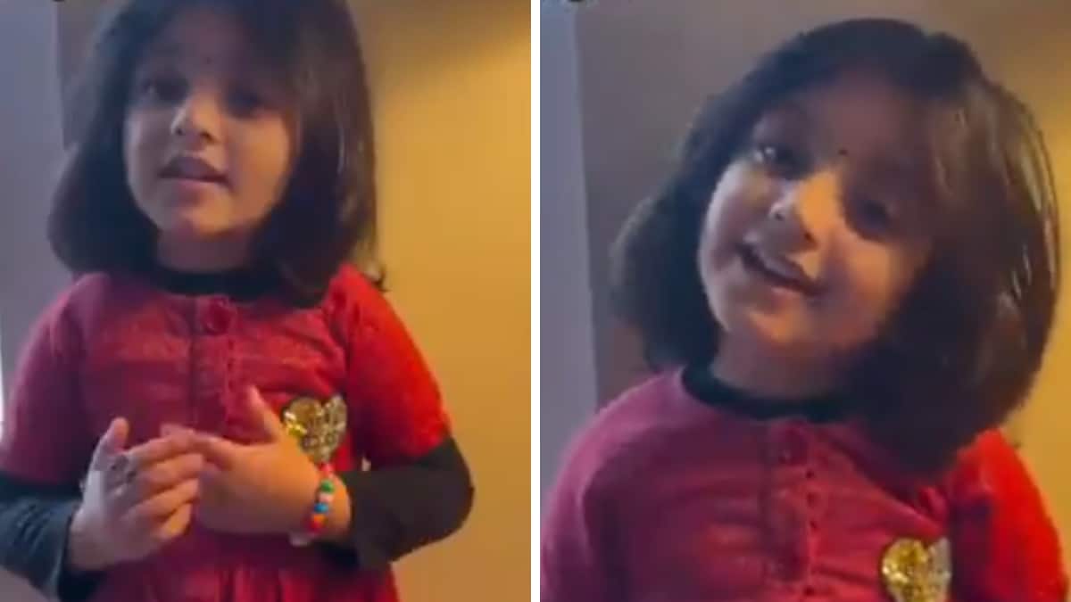 Video Of Little Girl Singing Ram Aayenge Is Winning Hearts | Viral News ...