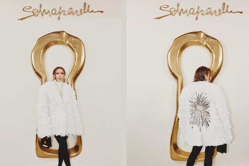 Jennifer Lopez Wore A Coat Made Up Of 7000 Real Rose Petals at Paris ...