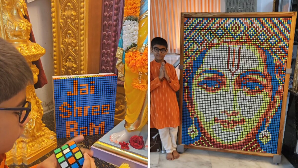 Watch: 11-Year-Old Makes Incredible Portrait Of Lord Ram Using Rubik’s ...
