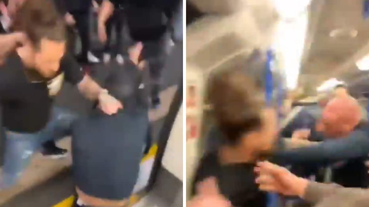 Passengers Scream In Fear As Three Men Engage In Fight On London Tube ...