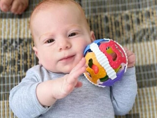 Israeli Family in Tel Aviv Marks 1st Birthday of Youngest Hostage, Kfir ...