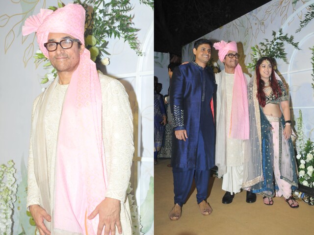 Aamir Khan Looks Regal in Sherwani and Pink Pagdi at Daughter Ira Khan ...