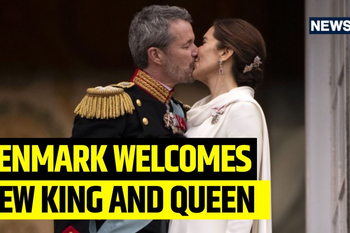 Denmark: New King Frederik Kisses Queen Mary - News18