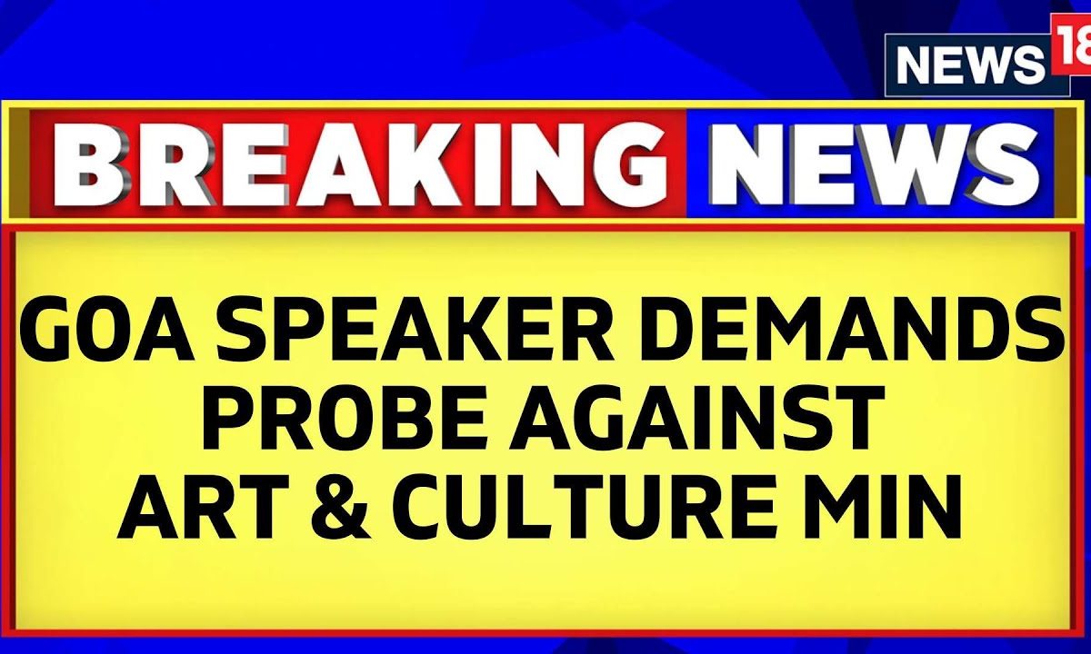 Goa Speaker Tawadkar Accuses Minister Gaude Of Misusing Funds, Demands Probe | English News - News18