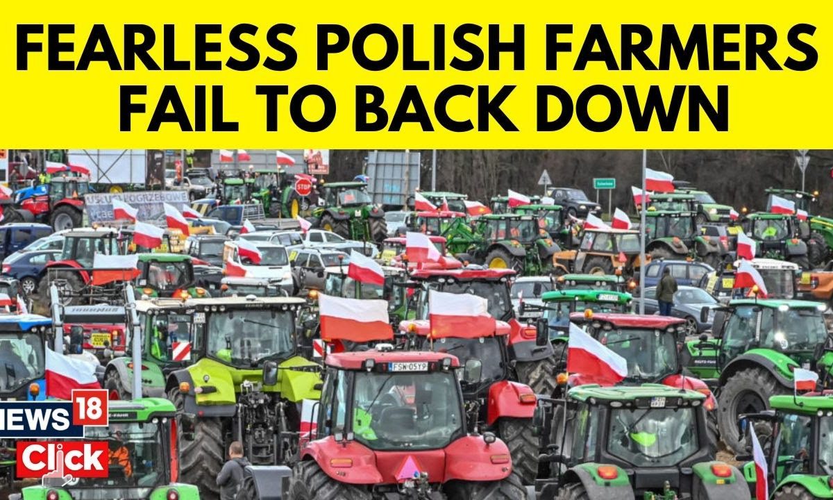Polish Farmers Protest 2024 | Farmers Added Their Tractors To Growing ...