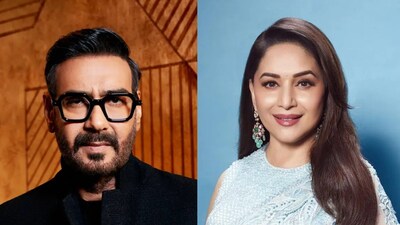 Ajay Devgn Reveals He Burnt Himself With A Cigarette Looking At Madhuri ...