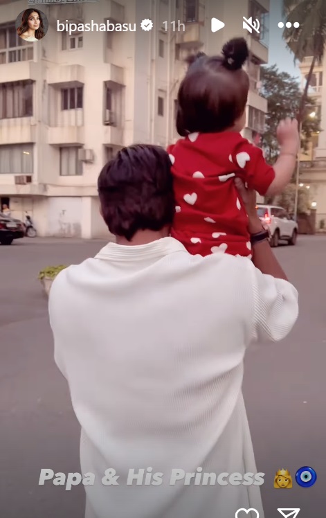 Bipasha Basu Shares Glimpse of Her Daughter Devi Enjoying With Papa ...