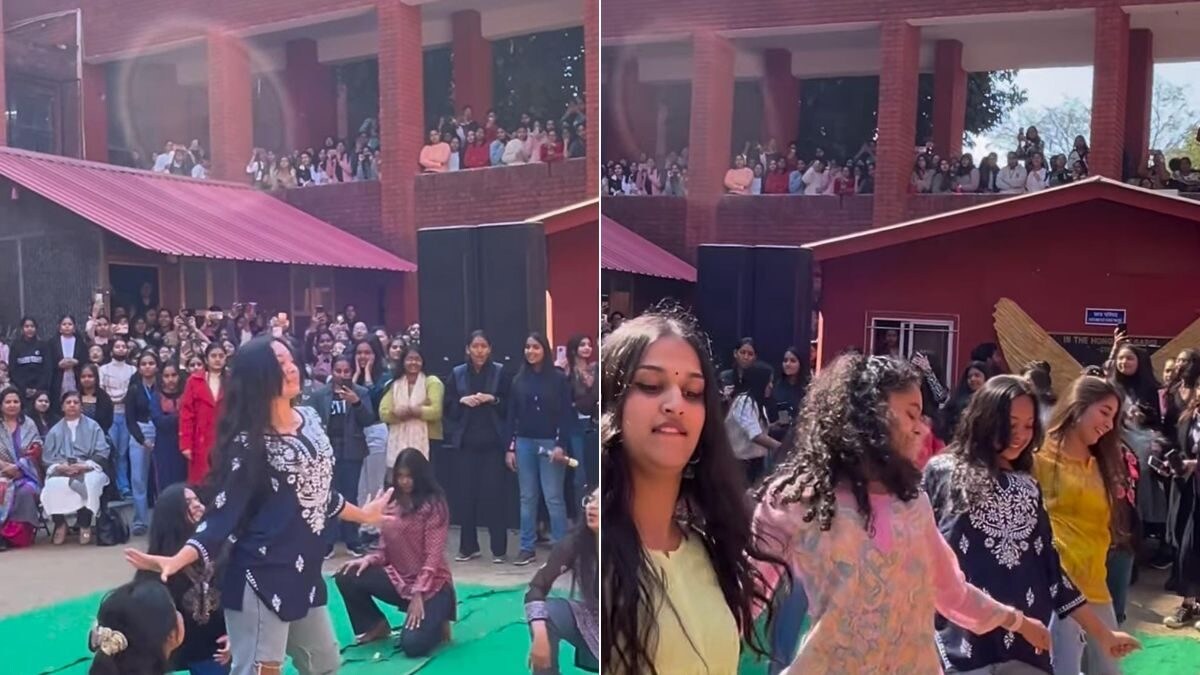DU Student's Main Character Moment in Girls' Group Dance is Going Viral ...
