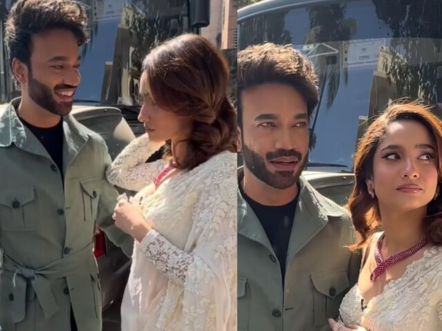 Vicky Jain Asks A Seemingly Upset Ankita Lokhande To Smile For The Paps In Viral Video; Watch ...