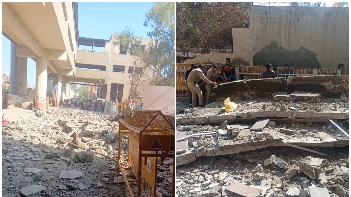 Portion of Delhi's Gokulpuri Metro Station Collapses; 1 Dead, 4 Injured ...