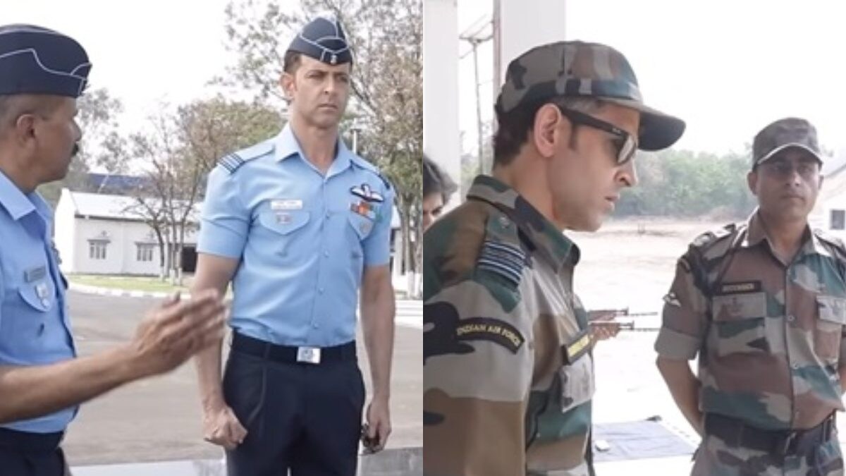 Hrithik Roshan Shares BTS Video of Squadron Leader Patty’s Journey ...