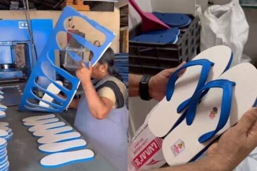 Viral Video Shows How Rubber Slippers Are Made - News18
