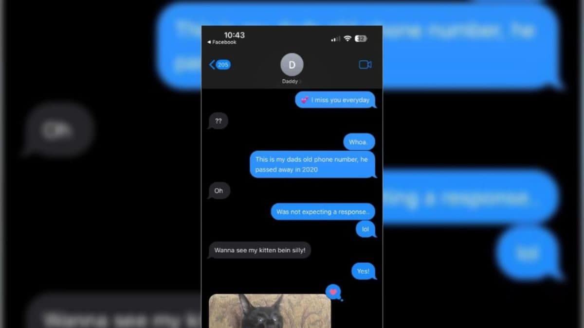 Woman Gets Pleasant Surprise After Sending Text To Dead Father's Number ...