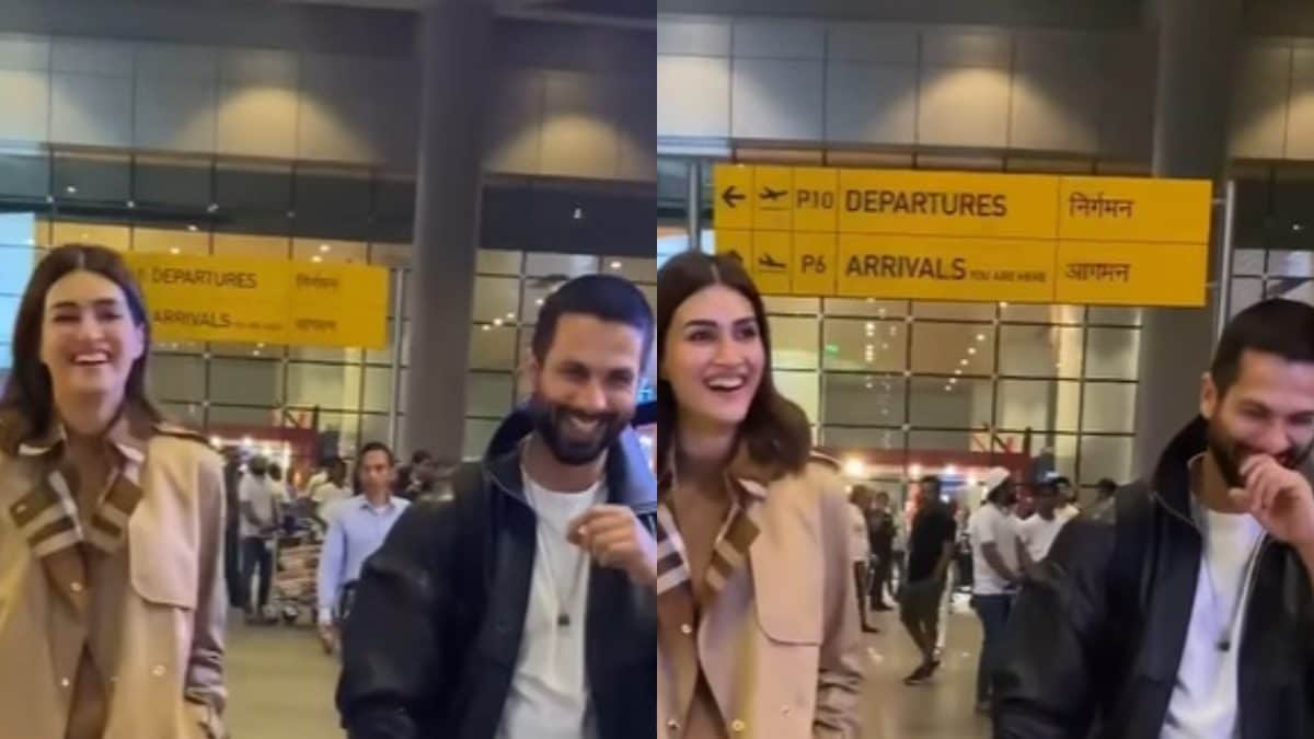 Shahid Kapoor-Kriti Sanon Can’t Stop Laughing After Pap Says ‘Robot Ko Bacha Liya’; Watch Video ...