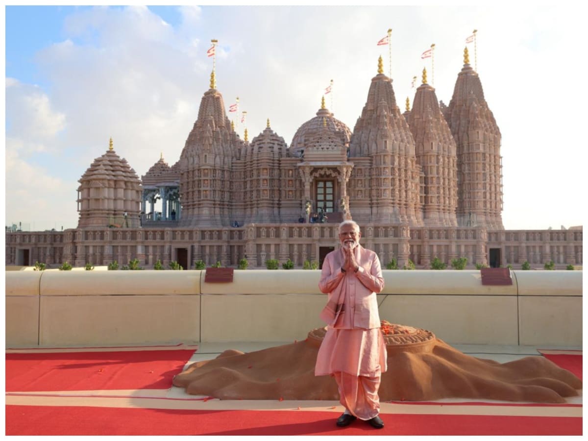 PM Modi Inaugurates BAPS Mandir In Abu Dhabi | See Pics