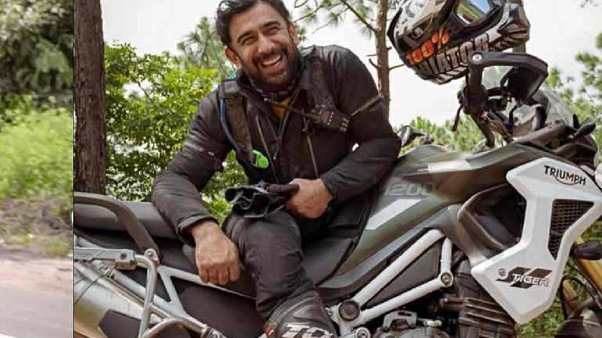 Watch: Actor Amit Sadh Riding Triumph Tiger 1200 In His Upcoming ...