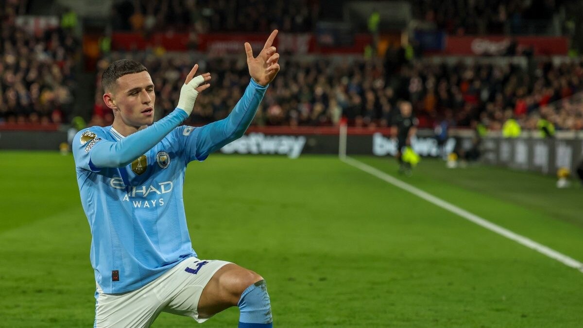 Phil Foden Scores a Hat-trick as Manchester City Beat Brentford 3-1 ...