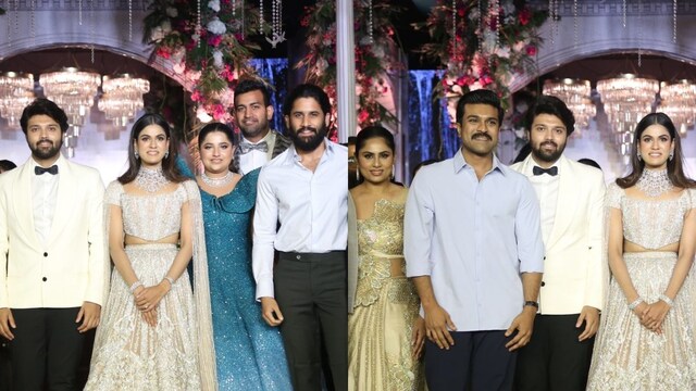 Ram Charan, Naga Chaitanya, Shankar Among Others Pose At Ashish Reddy ...