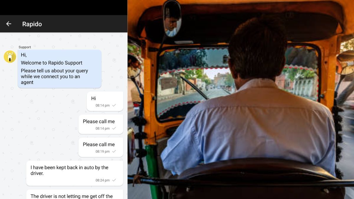 Bengaluru Man Held 'Captive' By Rapido Auto Driver, Shares Screenshot ...