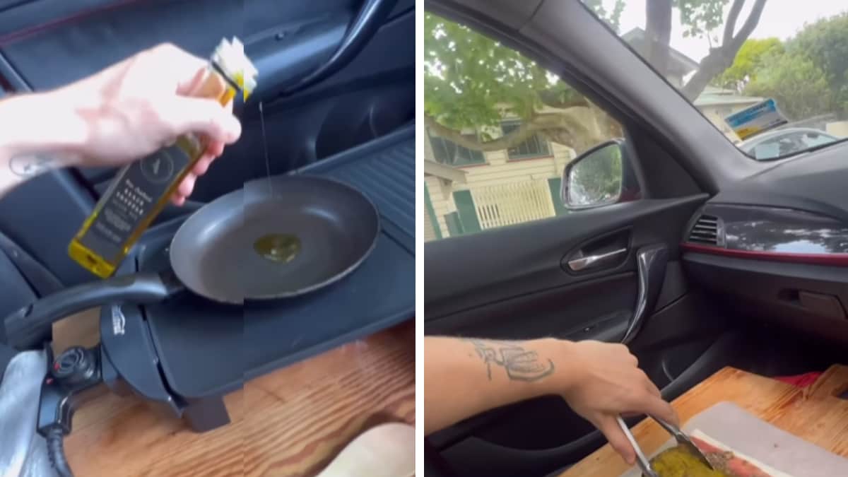 Video Of Man Preparing Gourmet Meal While Driving BMW Has 4 Million ...