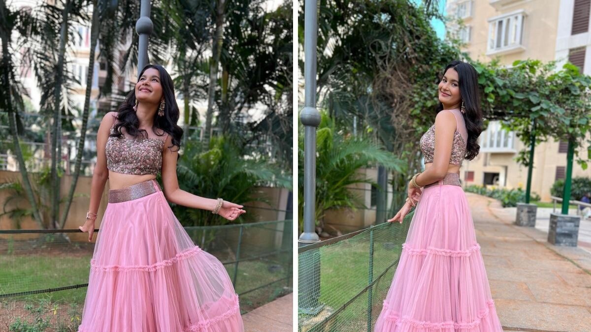 At Siren Trailer Launch, Yuvina Parthavi Radiates Elegance In Her Light ...