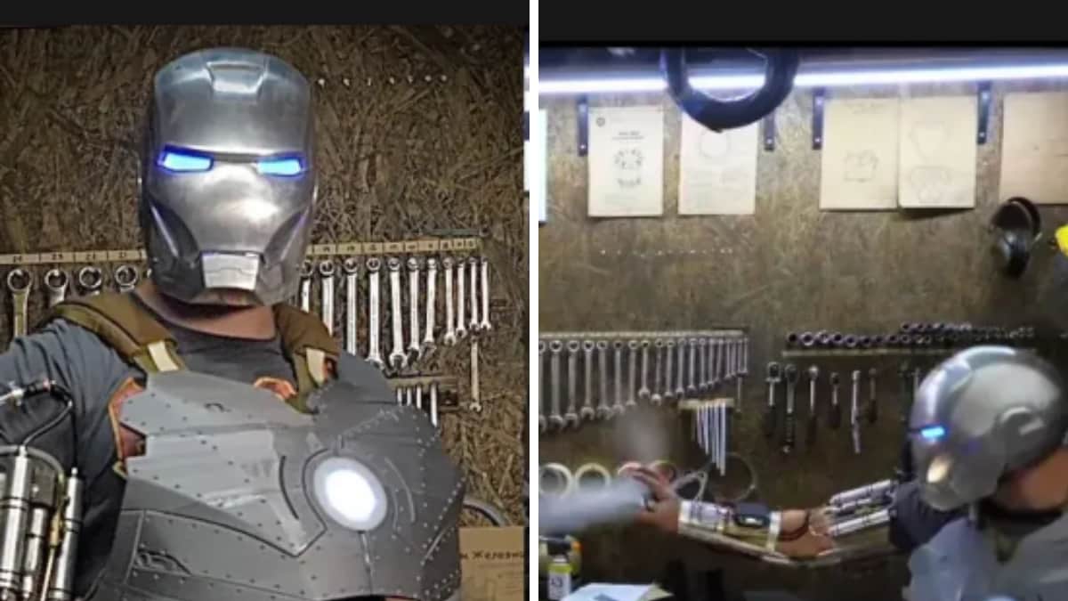 Russian YouTuber Builds Iron Man Suit Packed With Tech Marvels | Viral ...