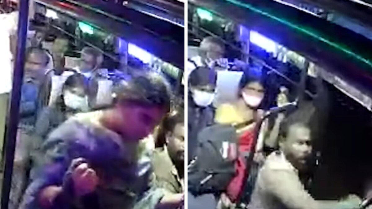 Bone-Chilling: Alert Conductor Saves Woman From Falling Off Moving Bus ...
