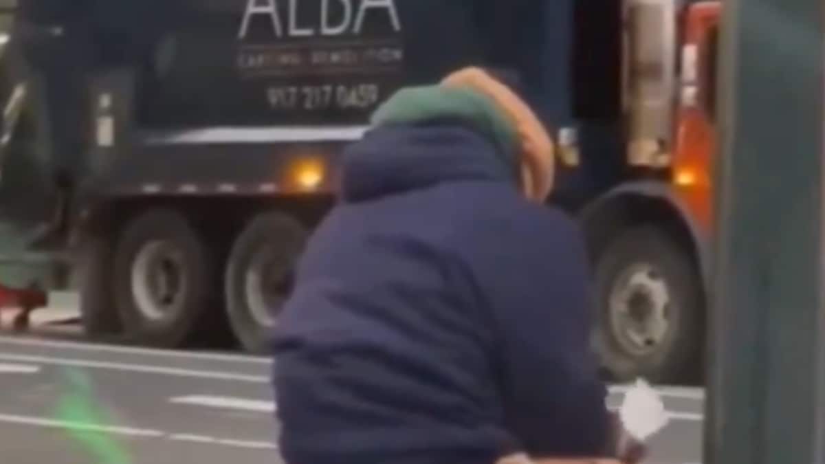 Shocking Video Shows Man Defecating In Trash Bin On Busy New York ...