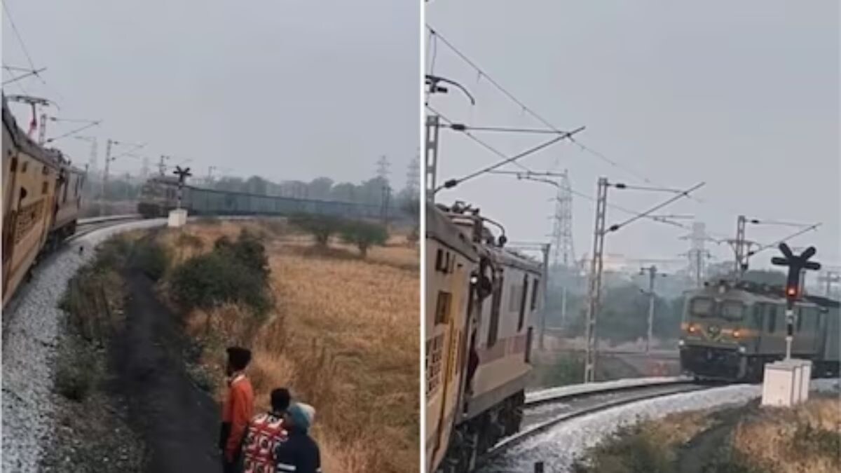 Video Shows Two Trains Arriving On Same Track; Internet Quips, 'Love At ...