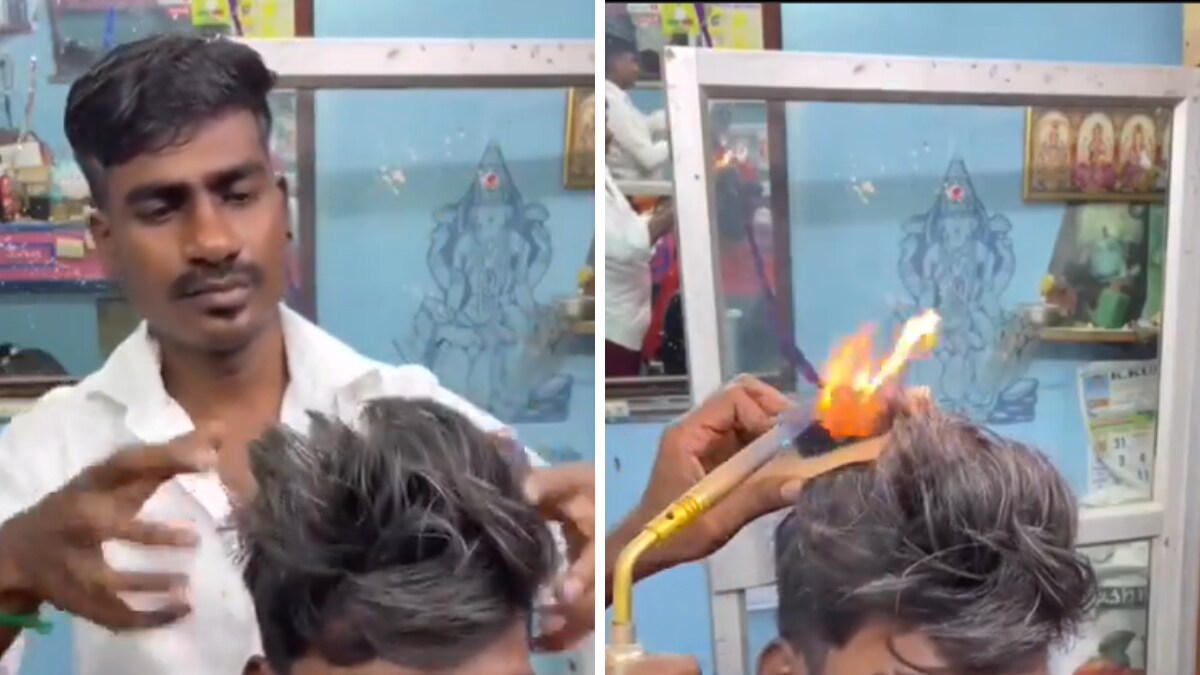 This Barber Using Fire To Cut Hair Is The Ultimate Khatron Ke Khiladi ...