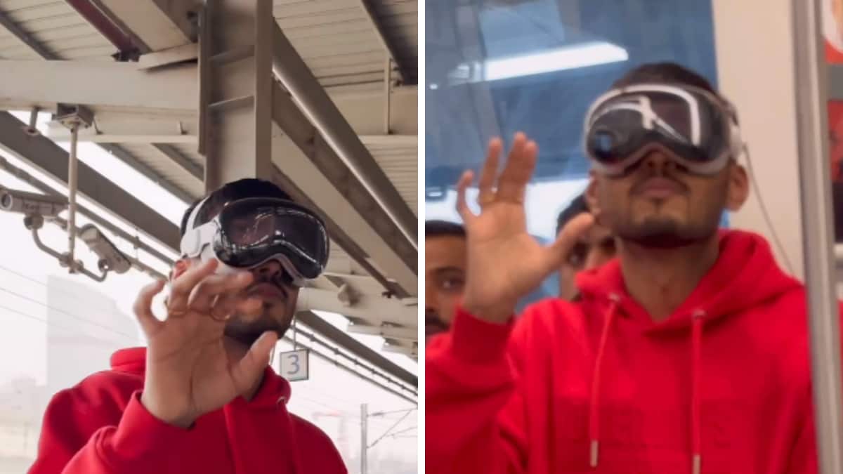 Ever Travelled Wearing Apple Vision Pro In Metro? This Delhi Man Did ...