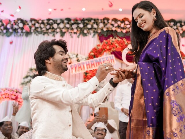 Marathi Actor Prathamesh Parab Marries Girlfriend Kshitija Ghosalkar In ...