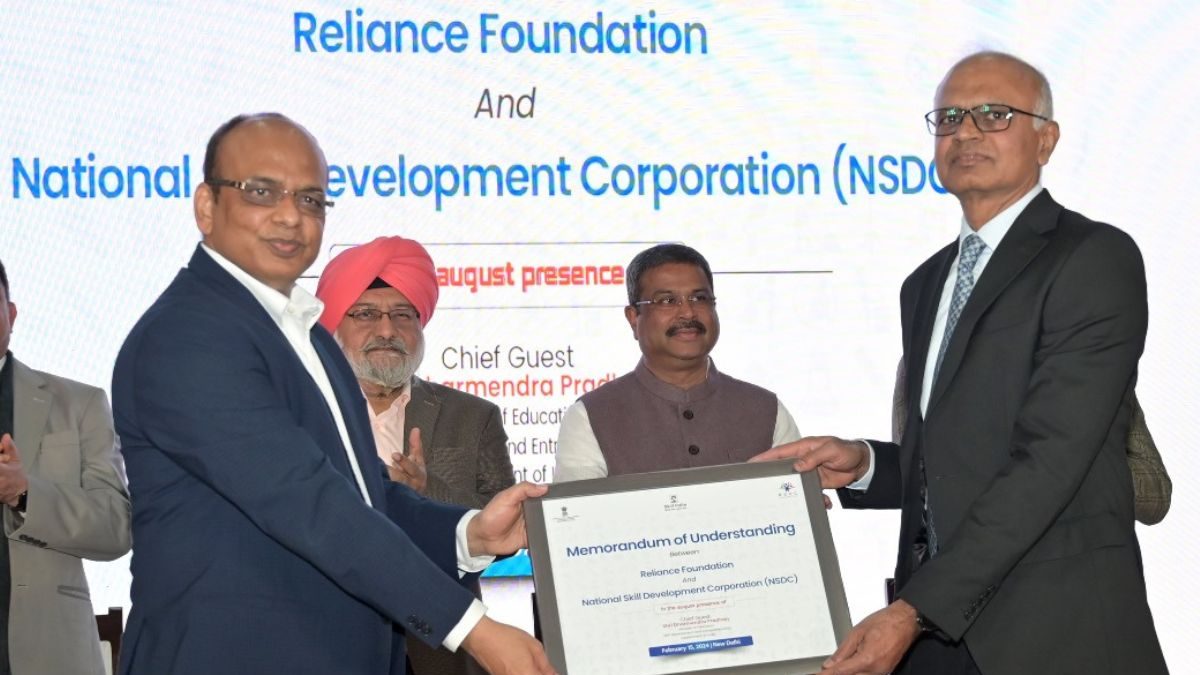 Reliance Foundation Partners With National Skill Development ...