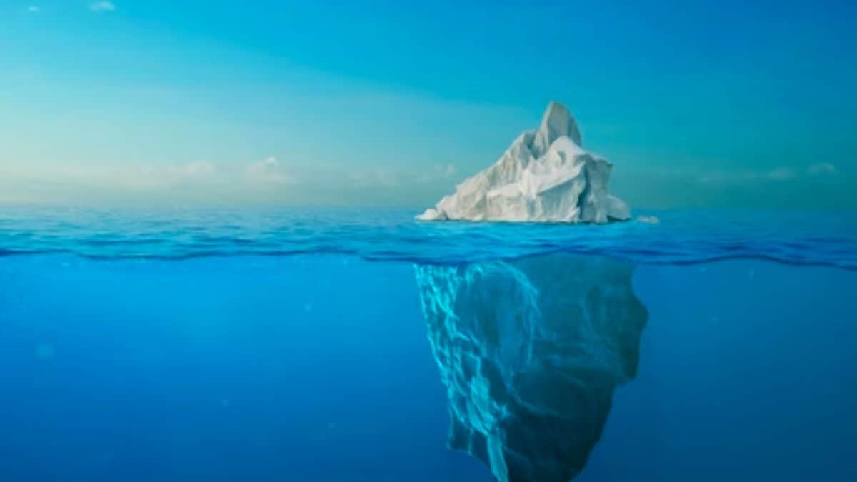 Why Icebergs Float And What Fraction Of It Is Under Water - News18 Why Icebergs Float And What Fraction Of It Is Under Water - News18