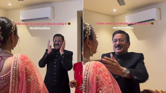 Video of Father's Emotional Reaction After Seeing Daughter As Bride ...