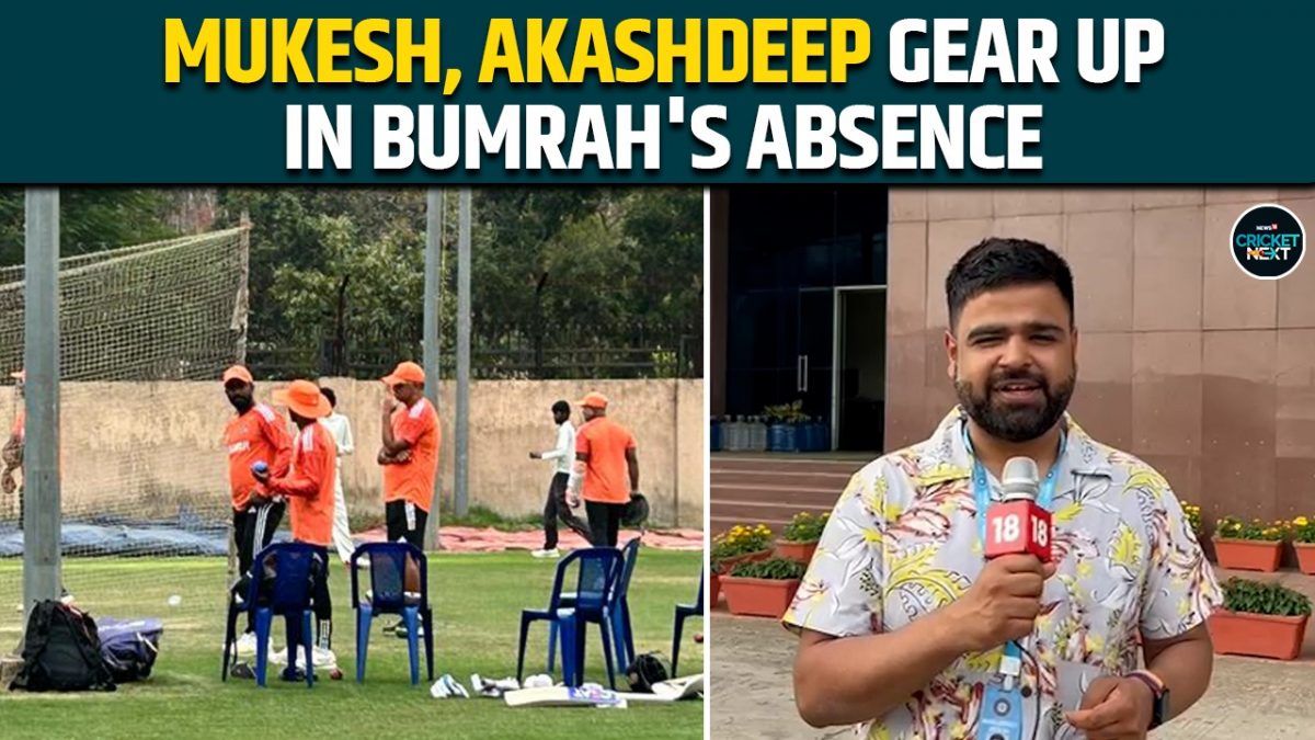 Team India Trains in Ranchi, Akashdeep, Mukesh Kumar Sweat it Out in Bumrahs Absence - News18
