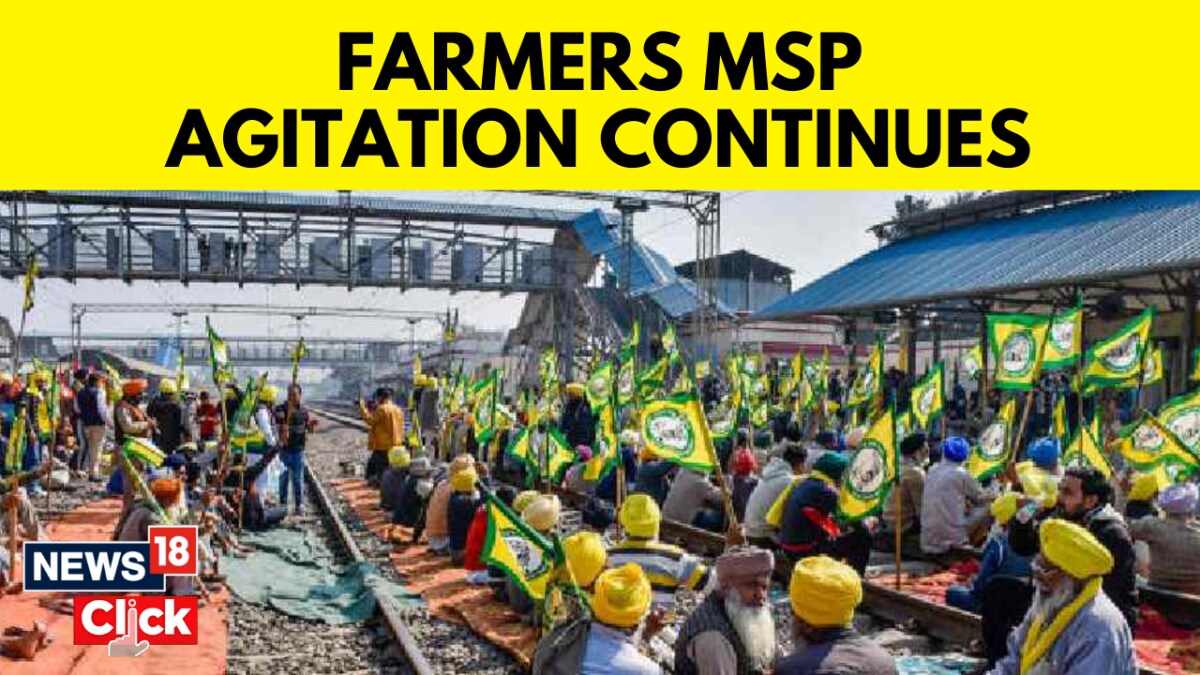Farmers MSP Agitation Continues Around Delhi Borders - News18
