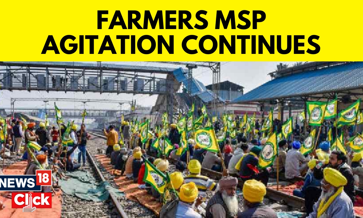Farmers MSP Agitation Continues Around Delhi Borders - News18