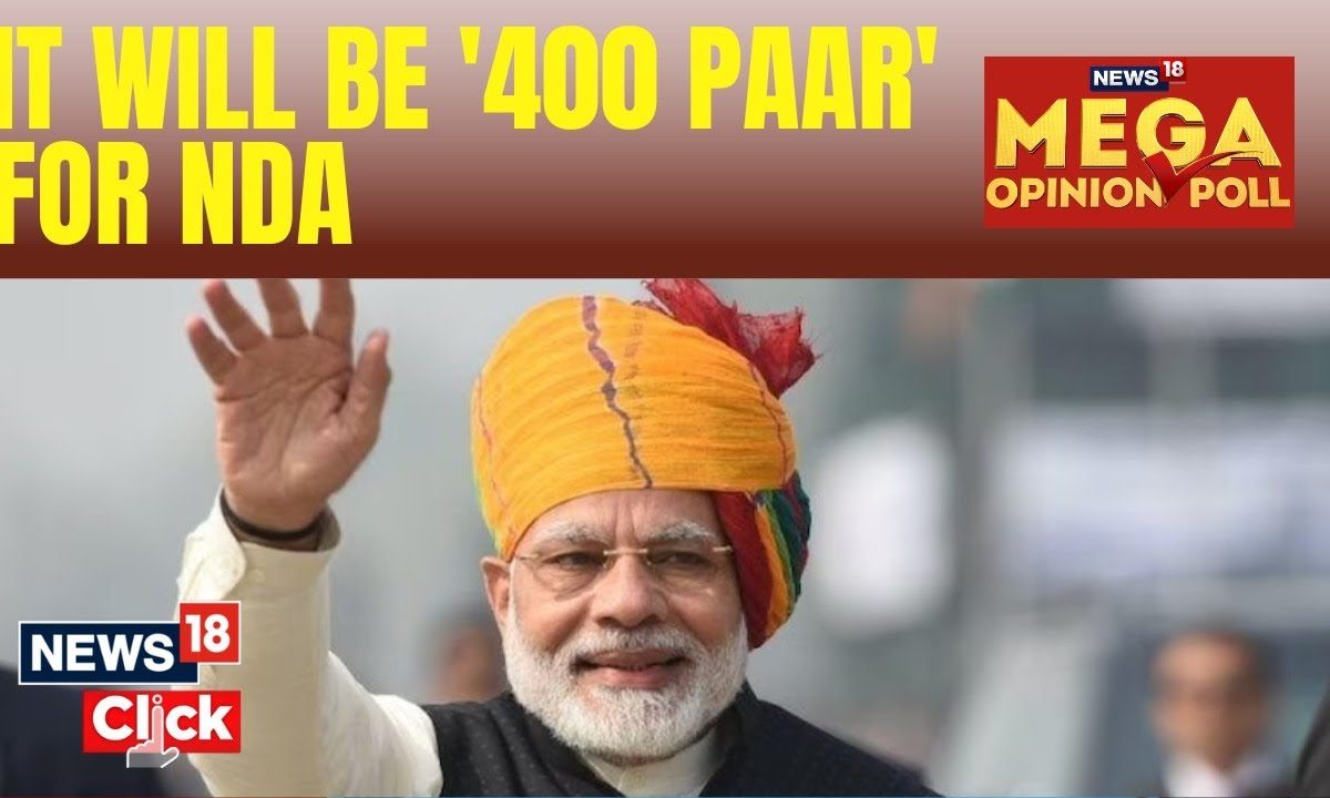 BJP-Led NDA Set For Hat-Trick, To Win 411 Lok Sabha Seats, Says News18 Opinion Poll | N18V - News18