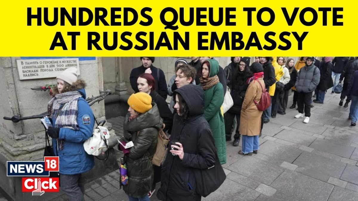At Russian Embassies Across Europe Large Crowds Gather To Vote ...