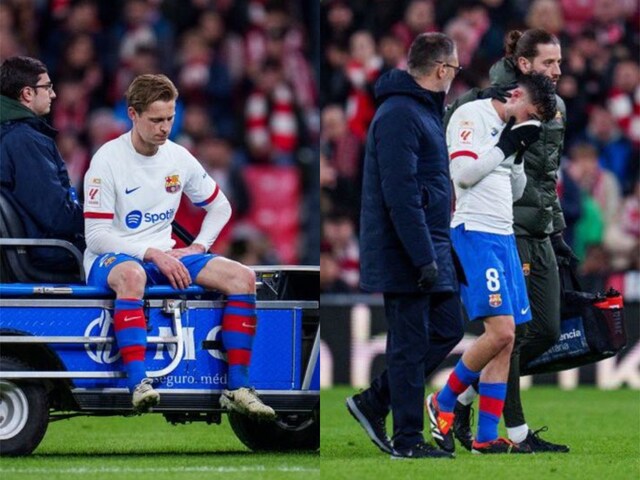 Frenkie De Jong, Pedri Both Sustain Injuries in Barcelona's Goalless ...