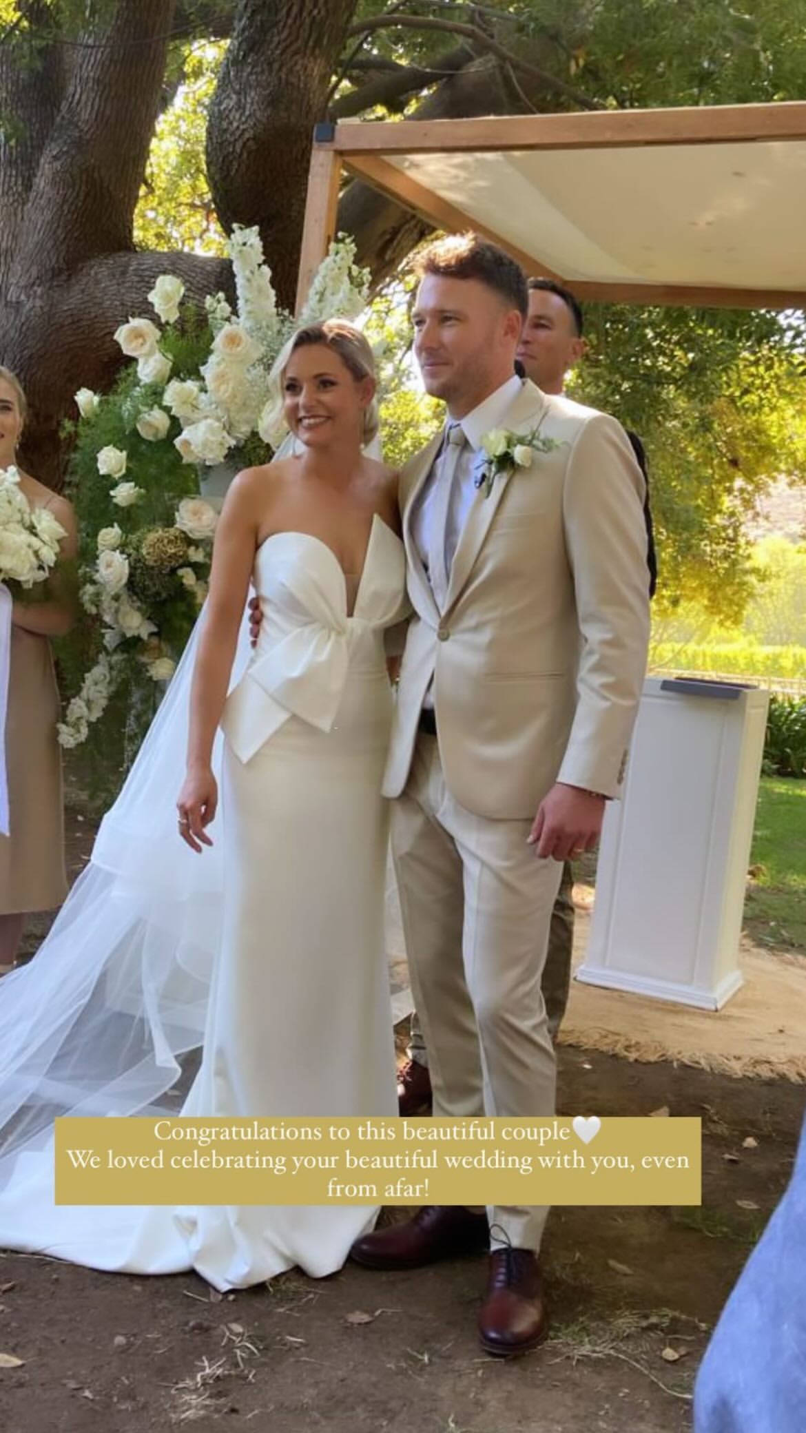 David Miller Exchange Vows With Longtime Girlfriend Camilla Harris in ...