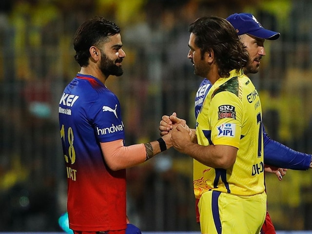 A Blockbuster Picture Of Ms Dhoni And Virat Kohli From Ipl 2024 Opener