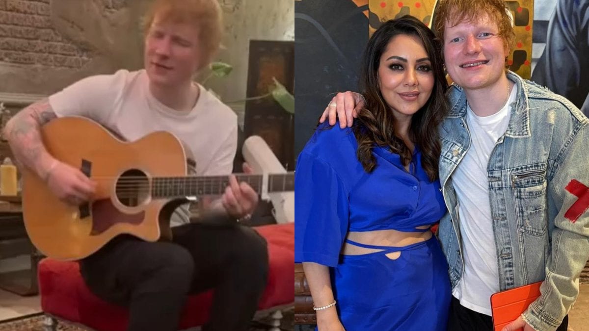 Ed Sheeran Performs Thinking About You For Gauri, Shah Rukh Khan's Son ...
